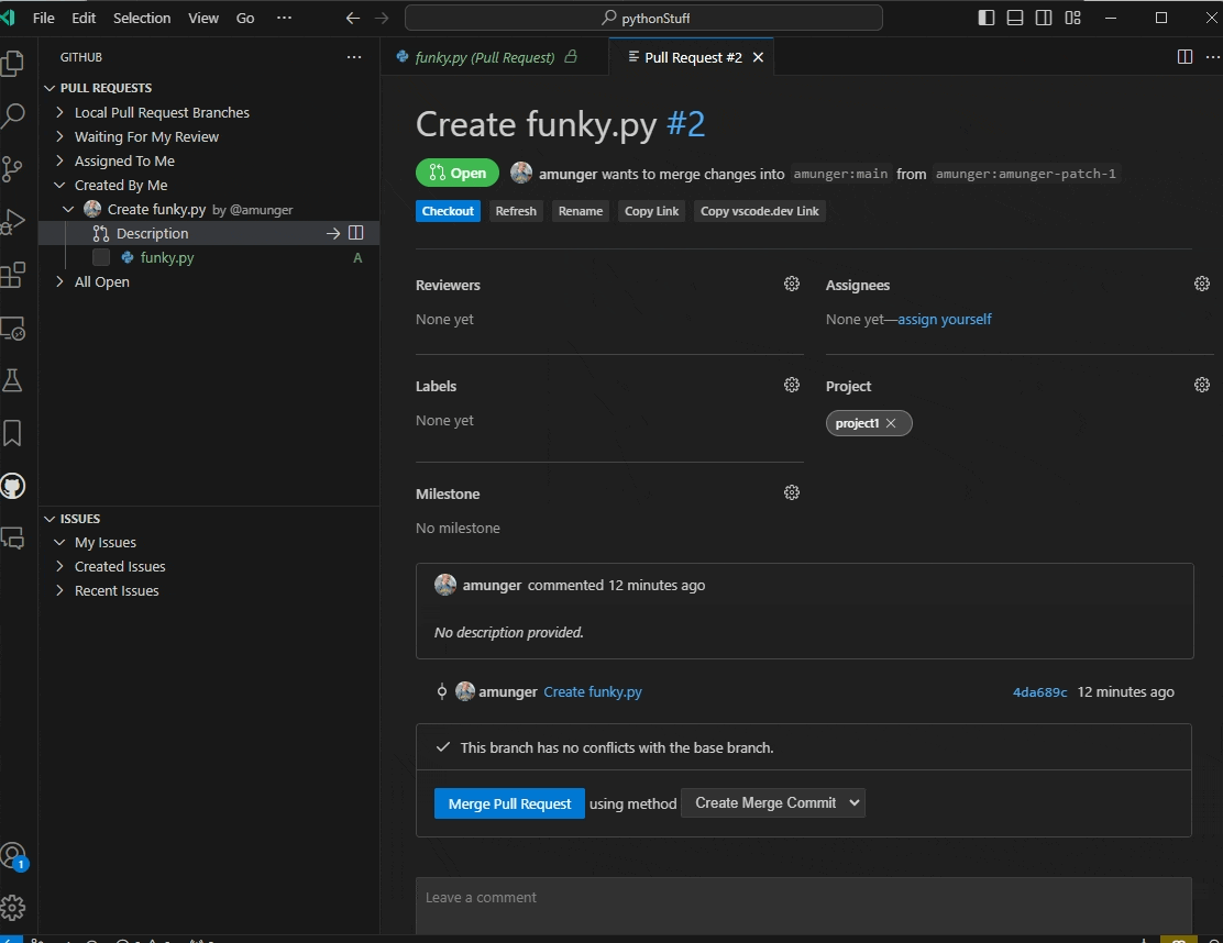Projects Not Listed For Repository · Issue 5390 · Microsoftvscode Pull Request Github · Github