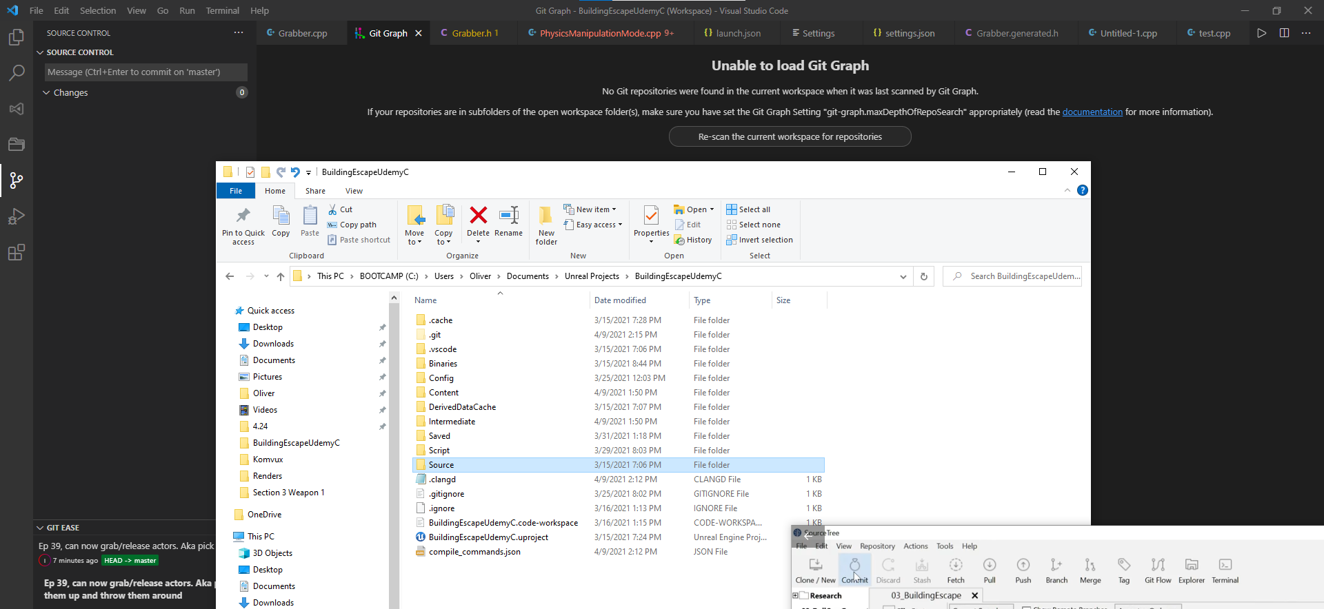 Git graph suddenly wont detect my git respiratory (used to work just fine)? · Issue #497 ...