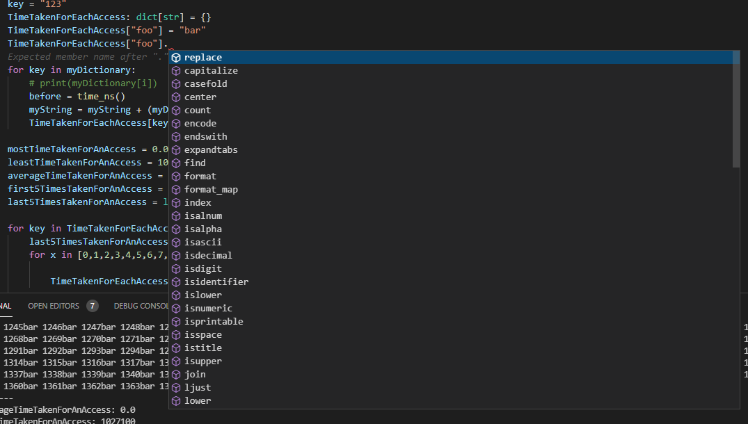 Code completion not working for collections when the key is taken from ...