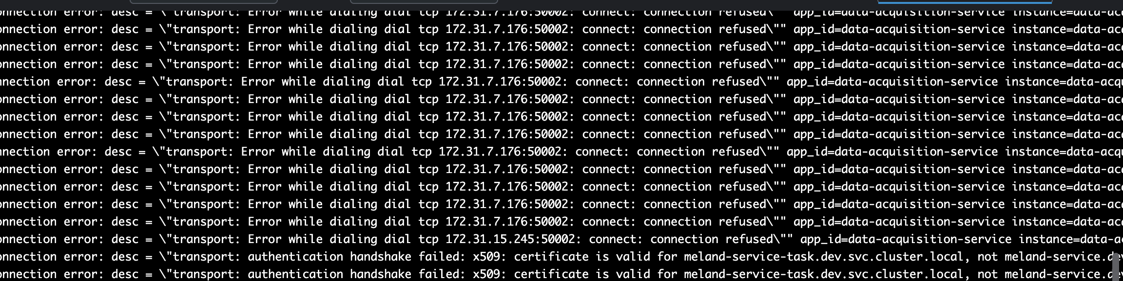 When the deployment selector is updated, dapr will get a "connection refused" error · Issue ...