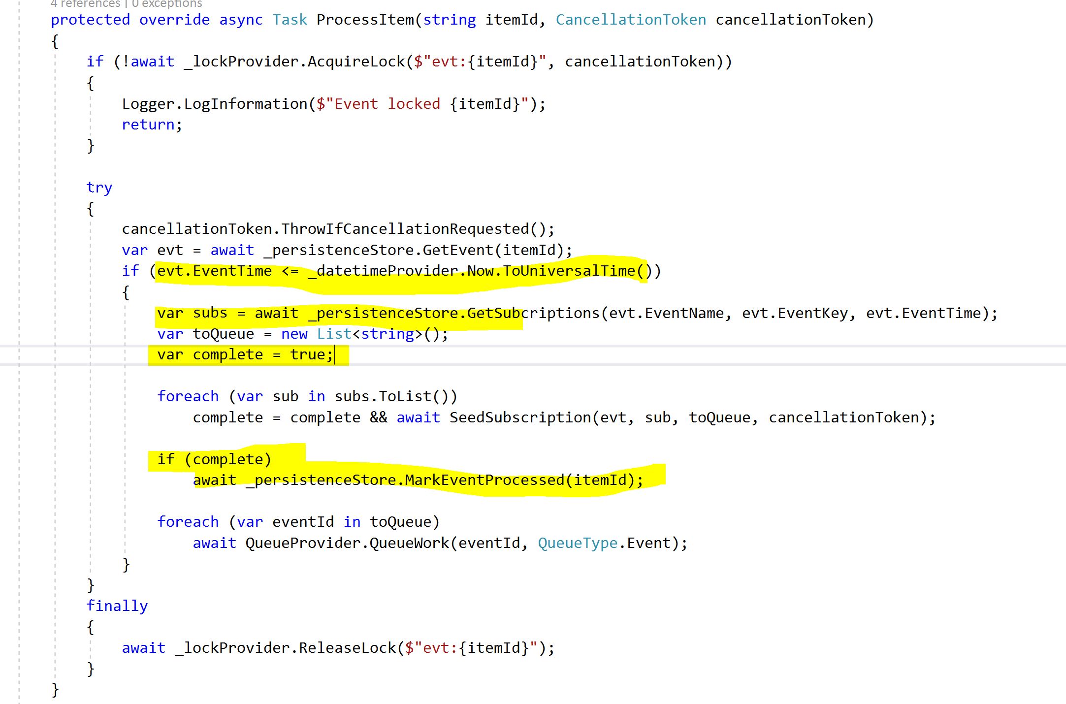 Event Marked as Processed - Concurrent workflows · Issue #408 · danielgerlag/workflow-core · GitHub