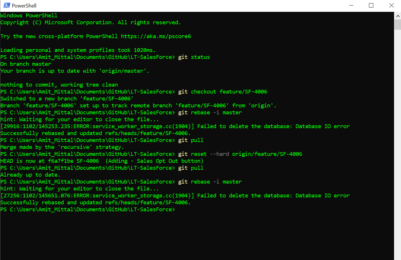 Getting Error when trying to rebase the branch with Master · Issue #36235 · electron/electron ...