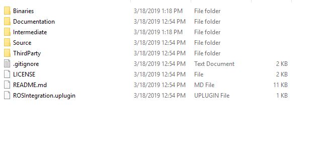 ROSIntegration.uplugin is not being compiled · Issue #77 · code-iai/ROSIntegration · GitHub