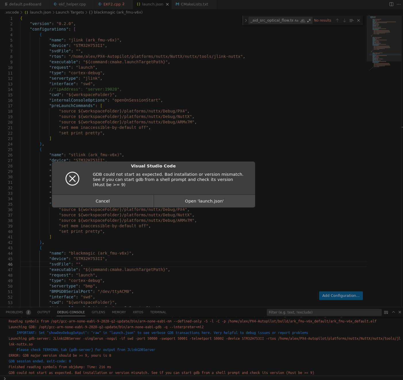 Can't debug with Jlink · Issue #20997 · PX4/PX4-Autopilot · GitHub