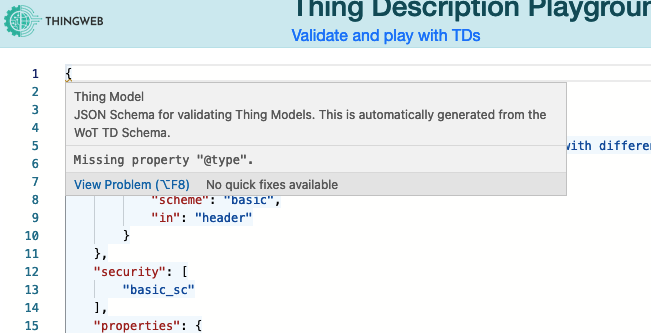 [web] Built In Json Schema Validation Thinks Tds Are Tms · Issue 356 · Eclipse Thingweb