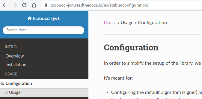 Missing info in doc: what is '$container' ? · Issue #755 · lcobucci/jwt · GitHub
