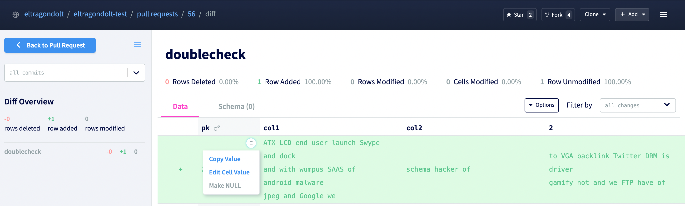 Enable Cell edit buttons on Workspaces · Issue #299 · dolthub/dolthub-issues · GitHub