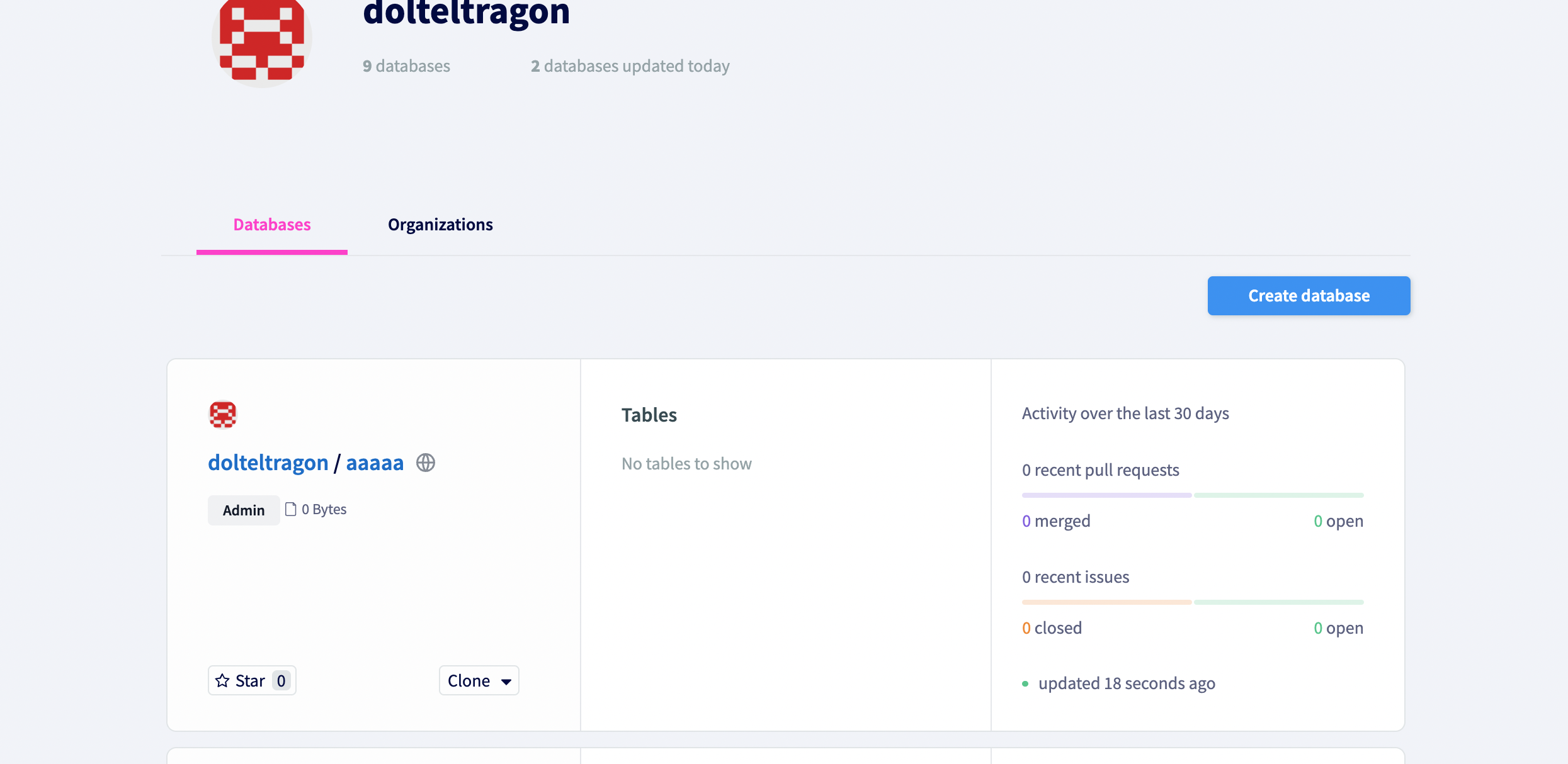 Deleted Repo hangs around in the list · Issue #337 · dolthub/dolthub-issues · GitHub