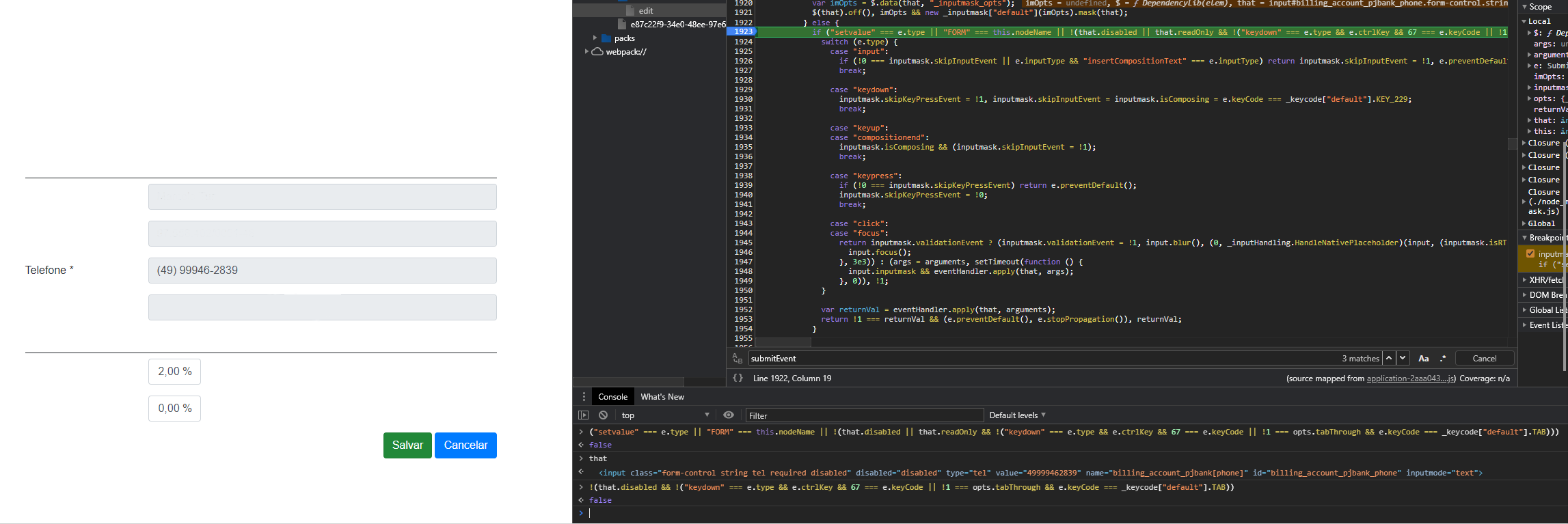 Readonly fields prevent form from submitting via jQuery $("#form").submit(); · Issue #2384 ...