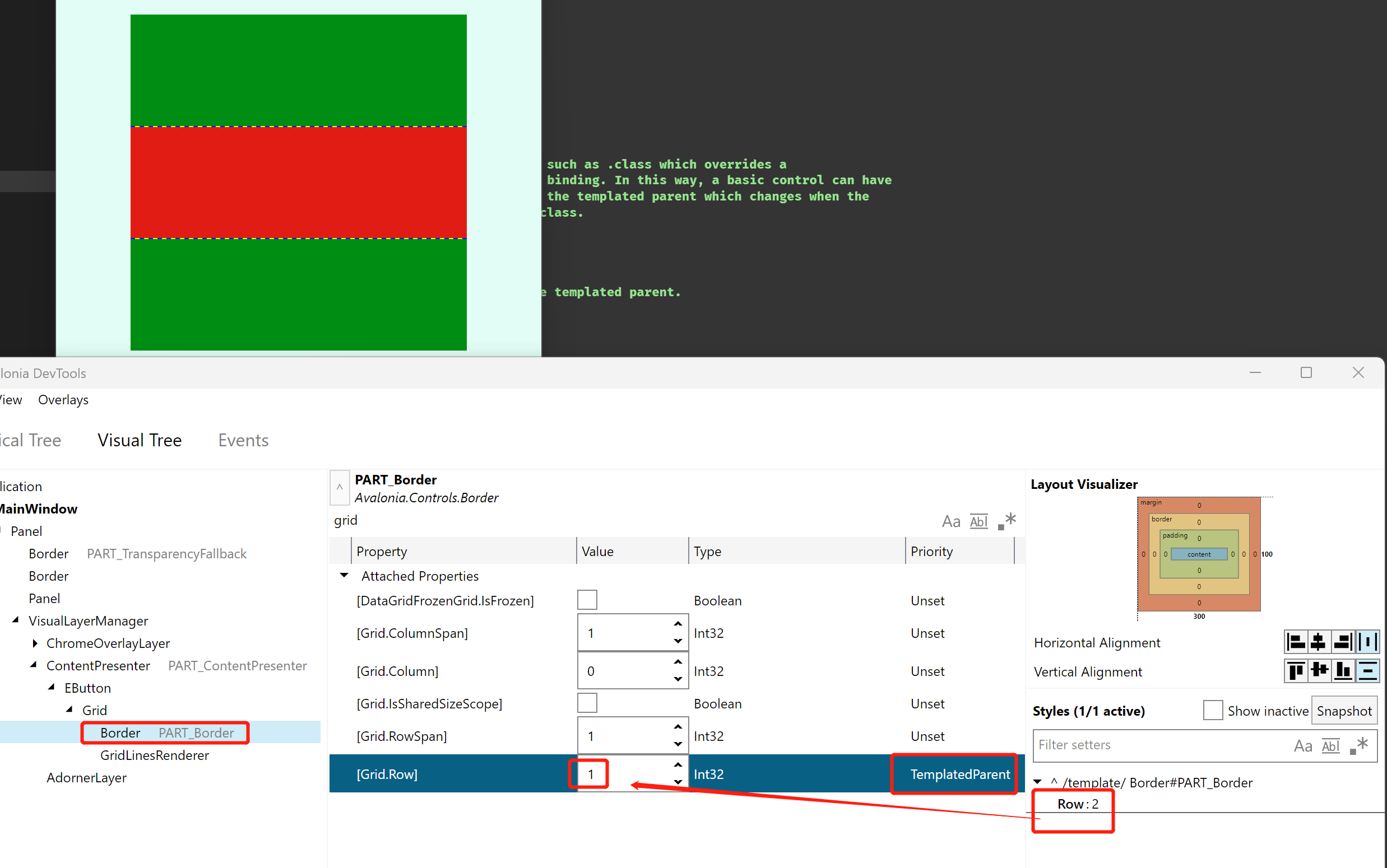 Style setter for attached property failed when it has been set in ControlTemplate. · Issue ...