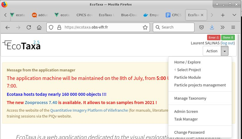 Header component · Issue #1 · ecotaxa/ecotaxa_front · GitHub
