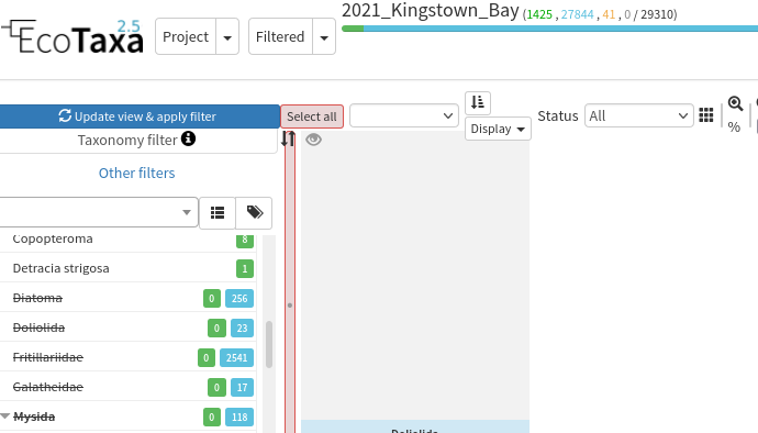 Left pane counts do not reflect current filtering. · Issue #743 ...