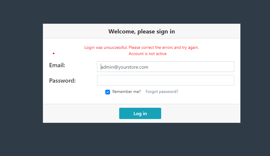 Login dose not work in demo version · Issue #341 · grandnode/grandnode2 · GitHub