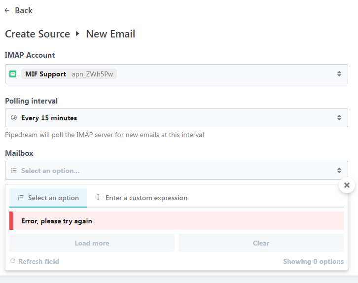 [BUG] IMAP connection is healthy, but no Mailboxes are found · Issue #2221 · PipedreamHQ ...