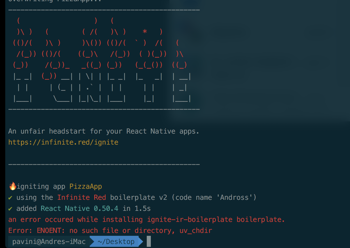 Older react-native-cli causing ENOENT issues · Issue #919 · infinitered/ignite · GitHub