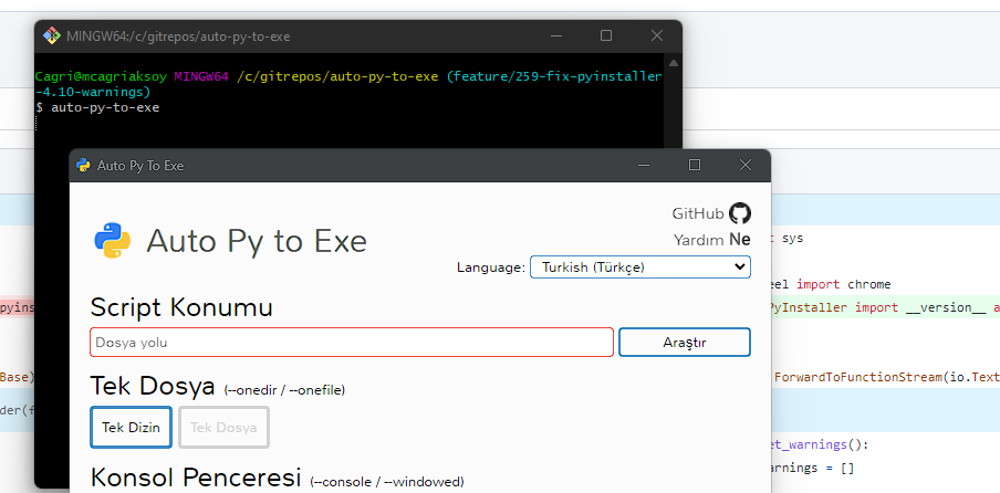 Warning message comes up even though I am using Pyinstaller 4.10 ...
