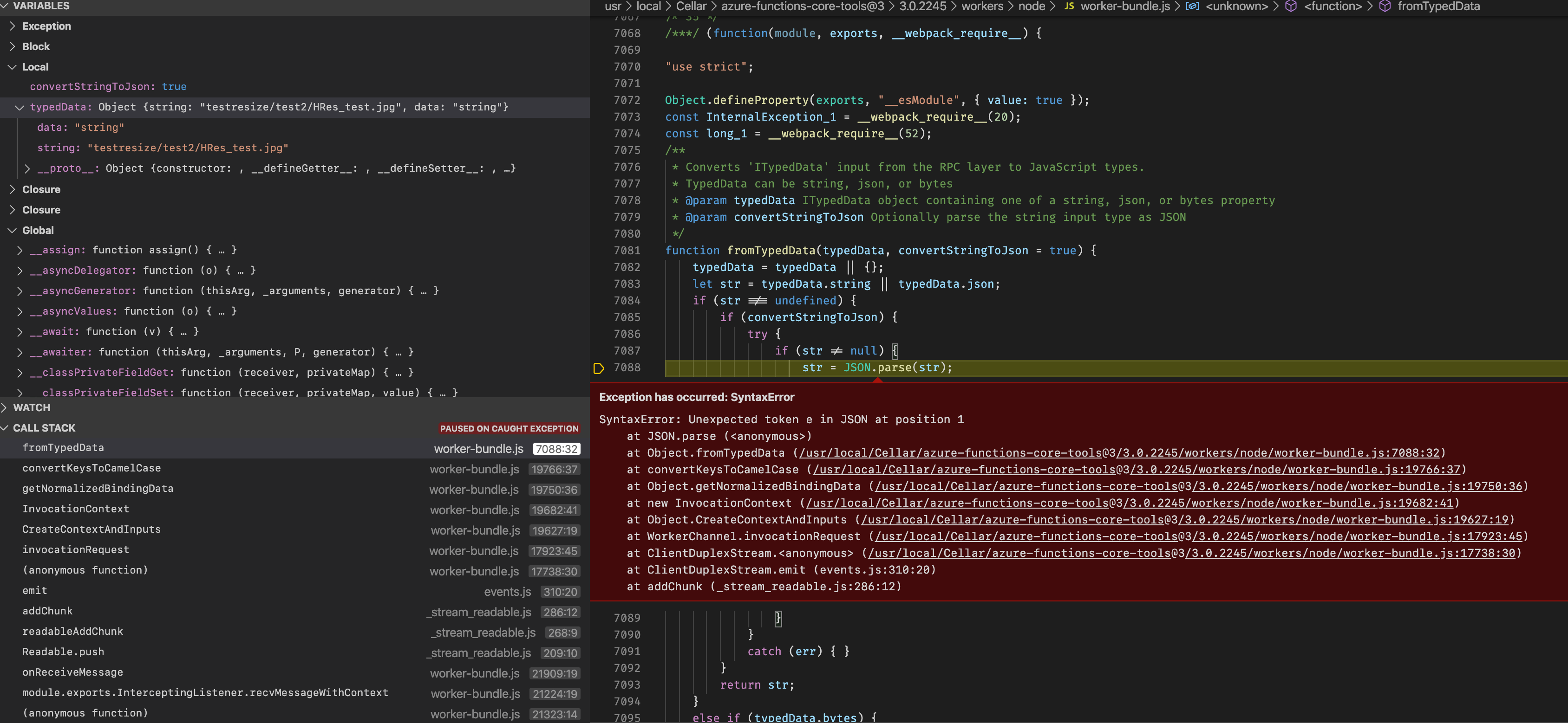Unable to debug azure functions on Mac OS · Issue #2074 · microsoft/vscode-azurefunctions · GitHub