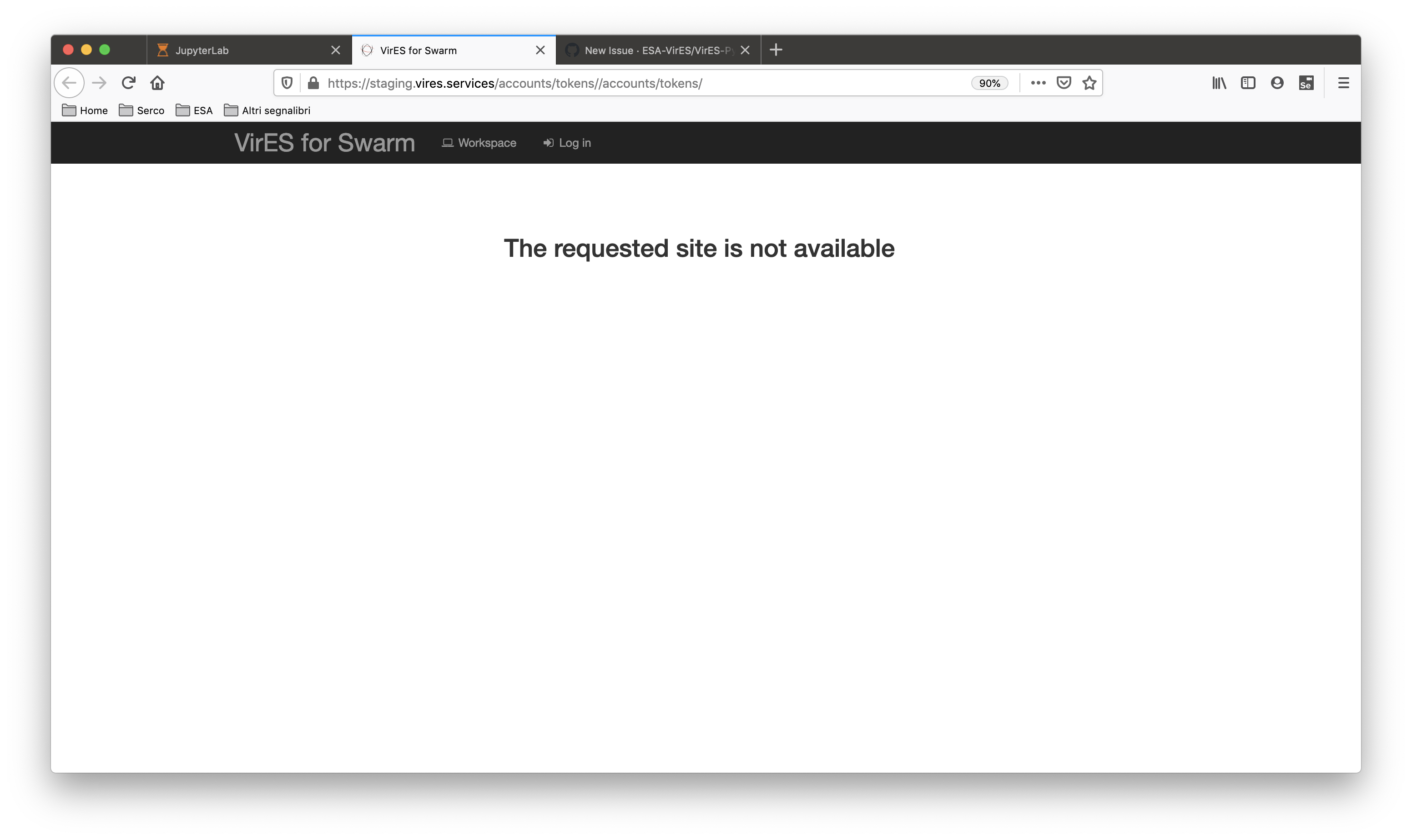 URL of the access token generation page incorrect · Issue #48 · ESA ...