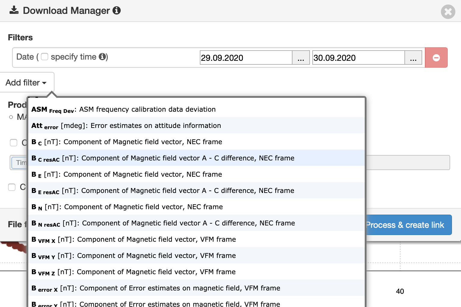 Kp, Dst, dDst, F10 indices not available for filtering in the Download panel · Issue #423 · ESA ...
