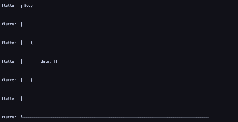 flutter keeps to print 2 empty line · Issue #54931 · flutter/flutter ...