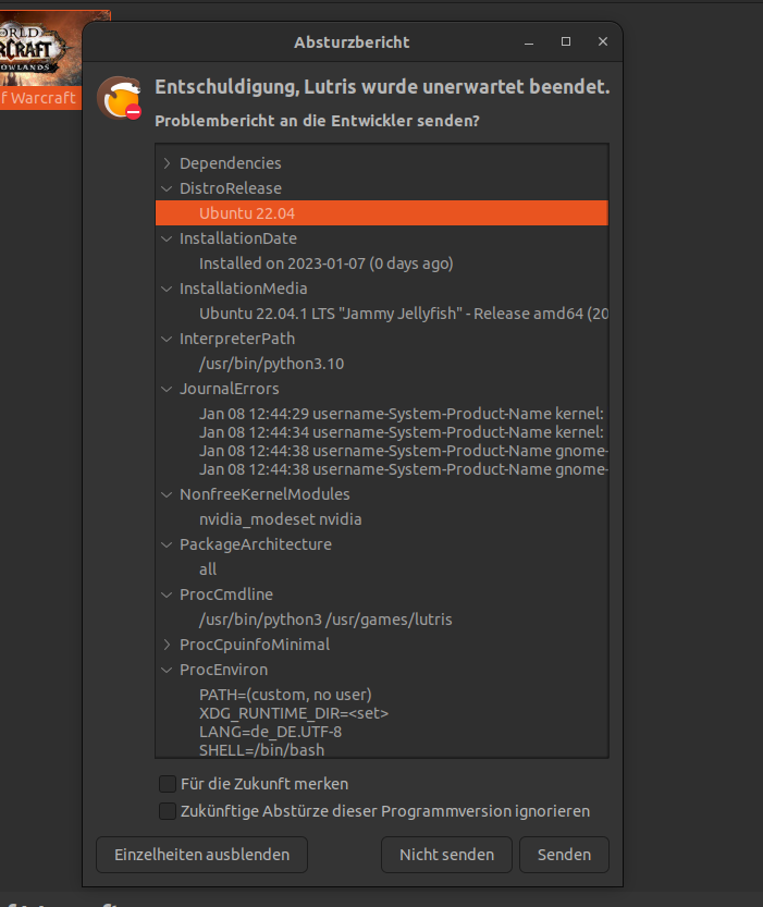 [Solved] Cant Start WorldOfWarcraft · Issue #4705 · lutris/lutris · GitHub