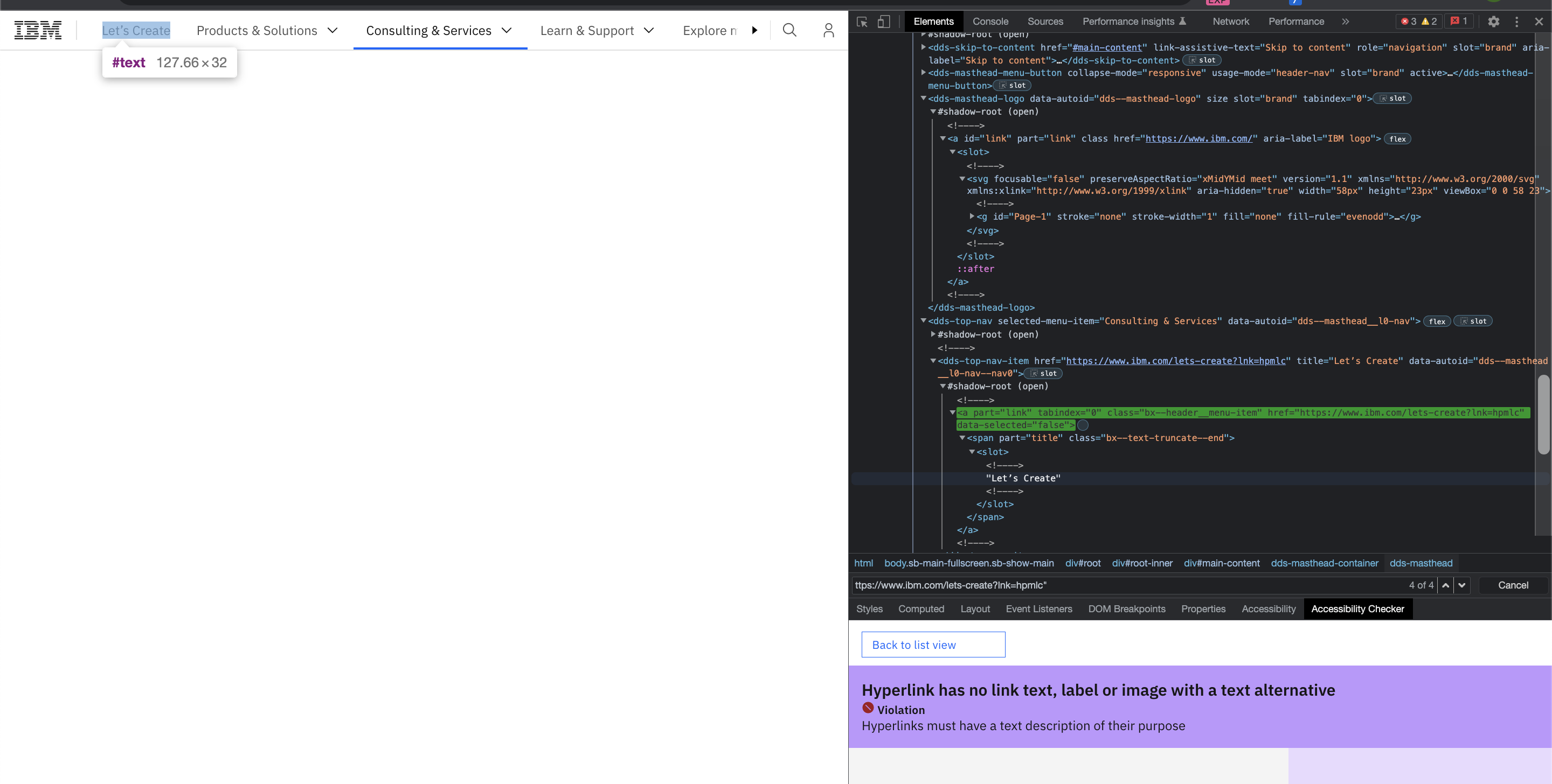 False positives with content in slots · Issue #741 · IBMa/equal-access ...