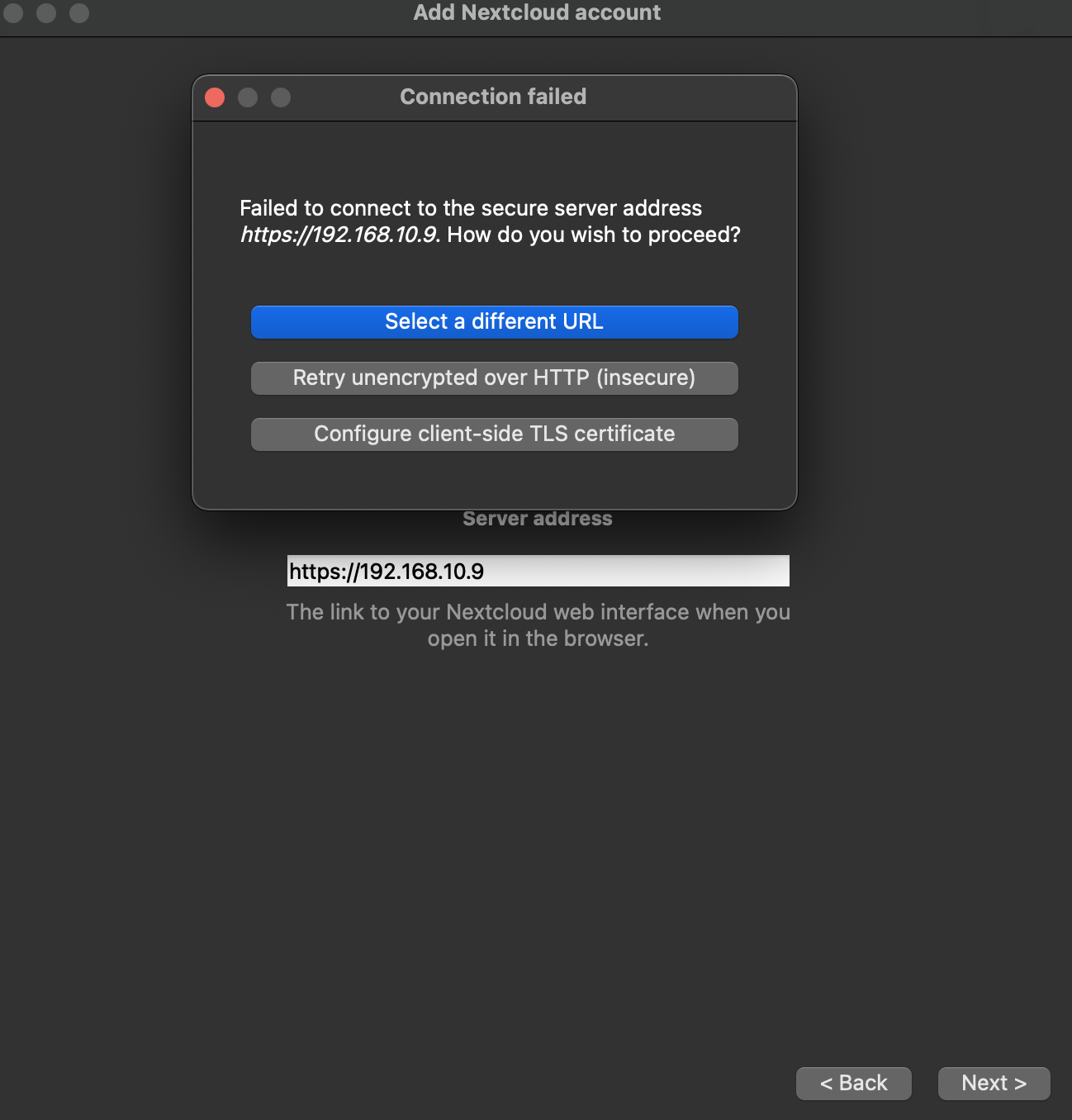 Typed domain but failed to connect to internal IP address? · Issue ...
