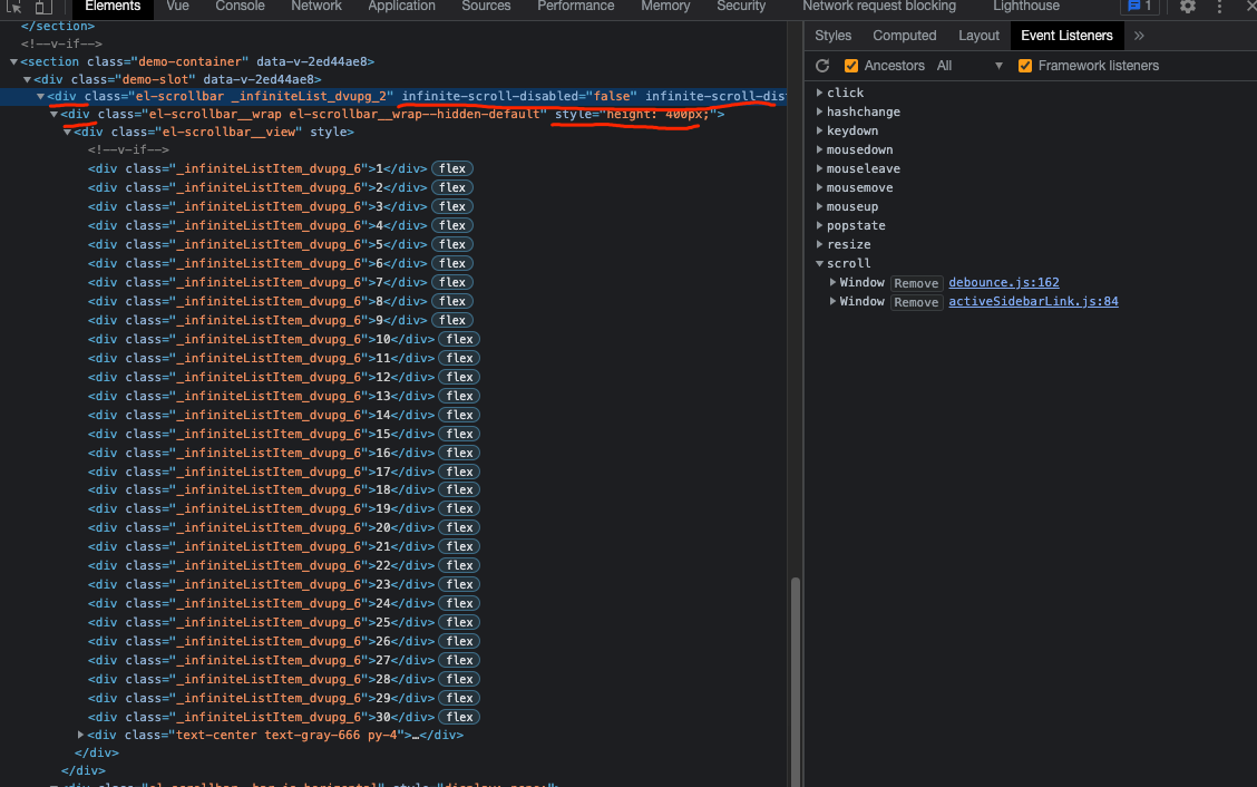 [Feature Request] el-scrollbar 无法和 infinite scroll 一起使用 · Issue #6033 · element-plus/element ...