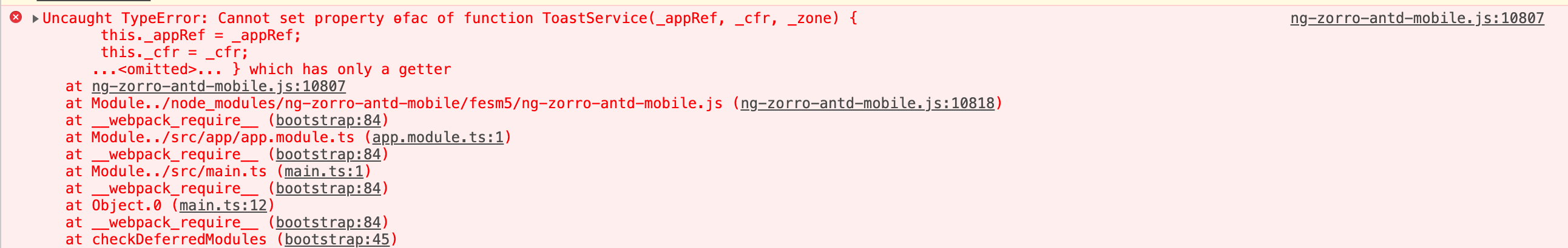 Ionic5 Angular9 报错 · Issue 689 · Ng Zorro Ng Zorro Antd Mobile · Github