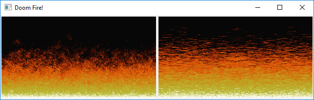 GitHub - sfadiga/DoomFire: A fire animation based on Doom code for PSX using C++ and Qt