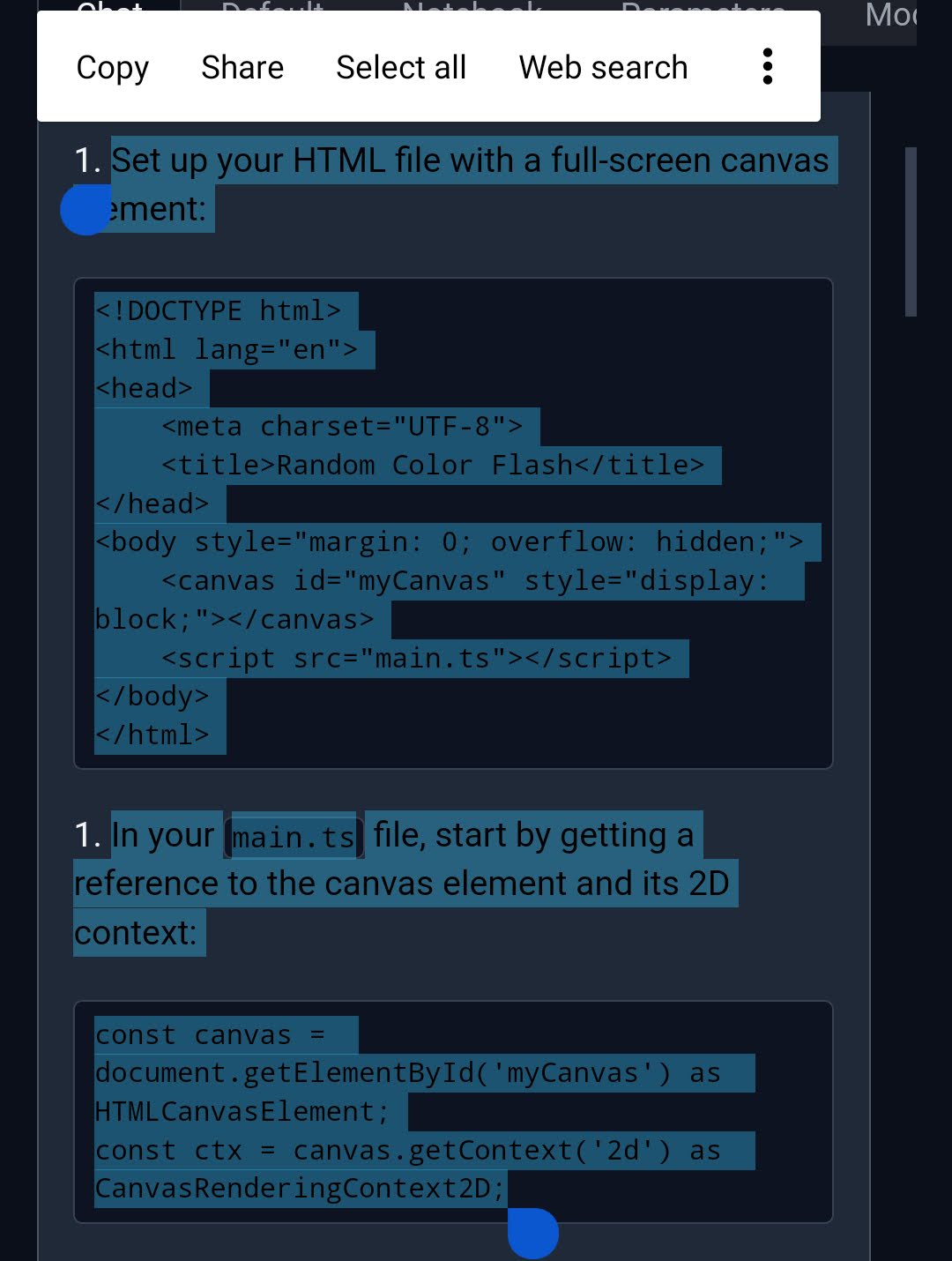 Keep printing 1. instead of actual model output 1. ... 2. ... 3. ... in instruct mode · Issue ...