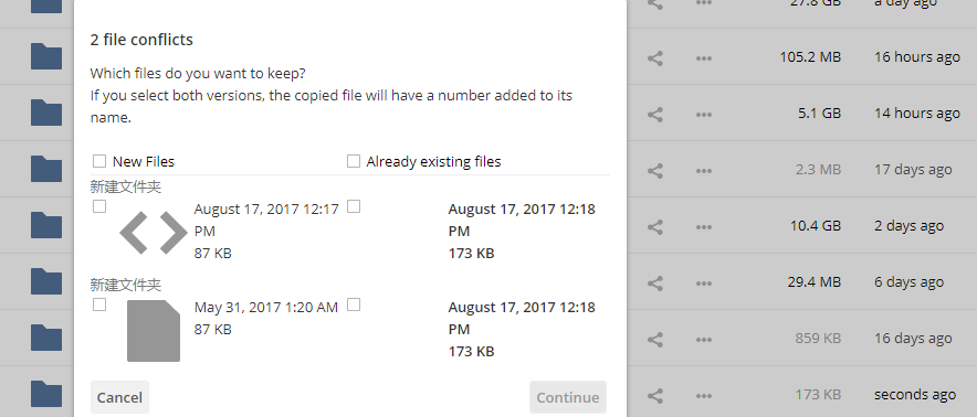 UI bug. File already exists window shows folder as file info. · Issue ...