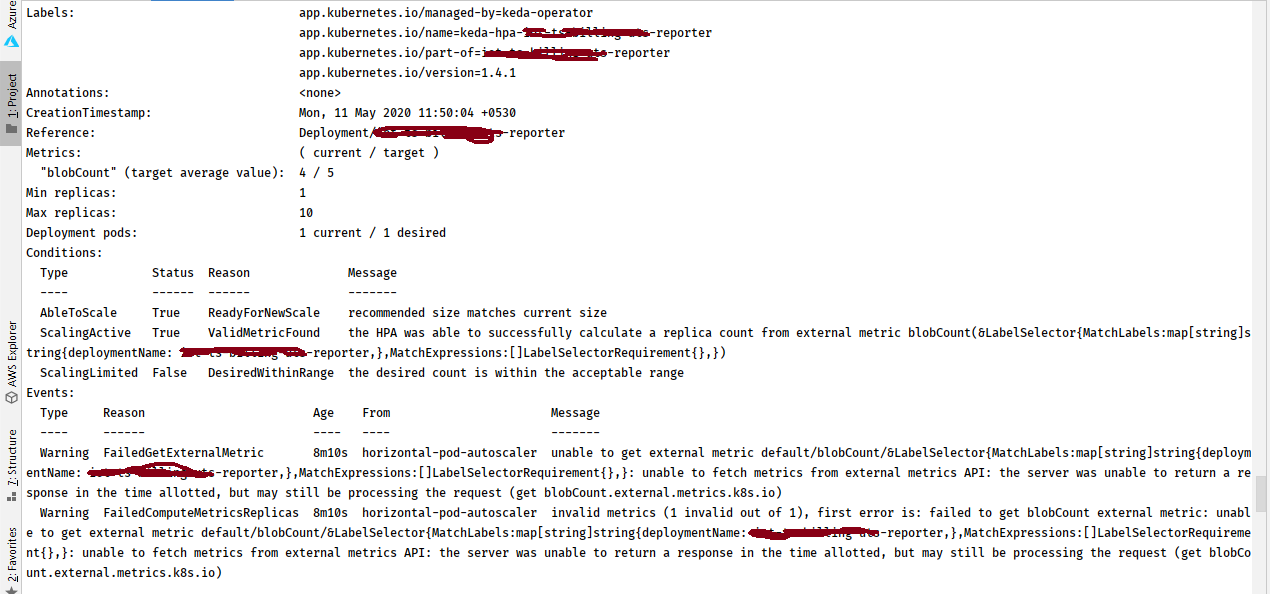 Blob azure function trigger is not able to create hpa and not worki g ...