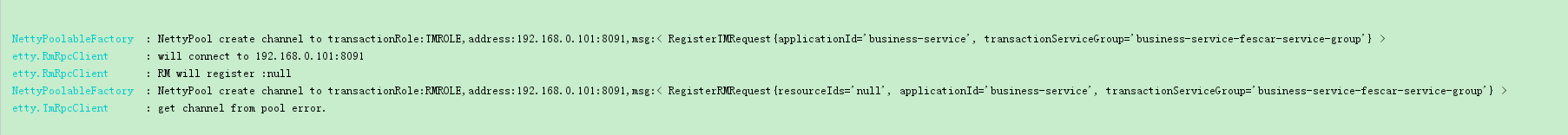 【跪求解决】springcloud-jpa-seata这个demo启动order-service，storage-service，account-service启动之后报 can not ...