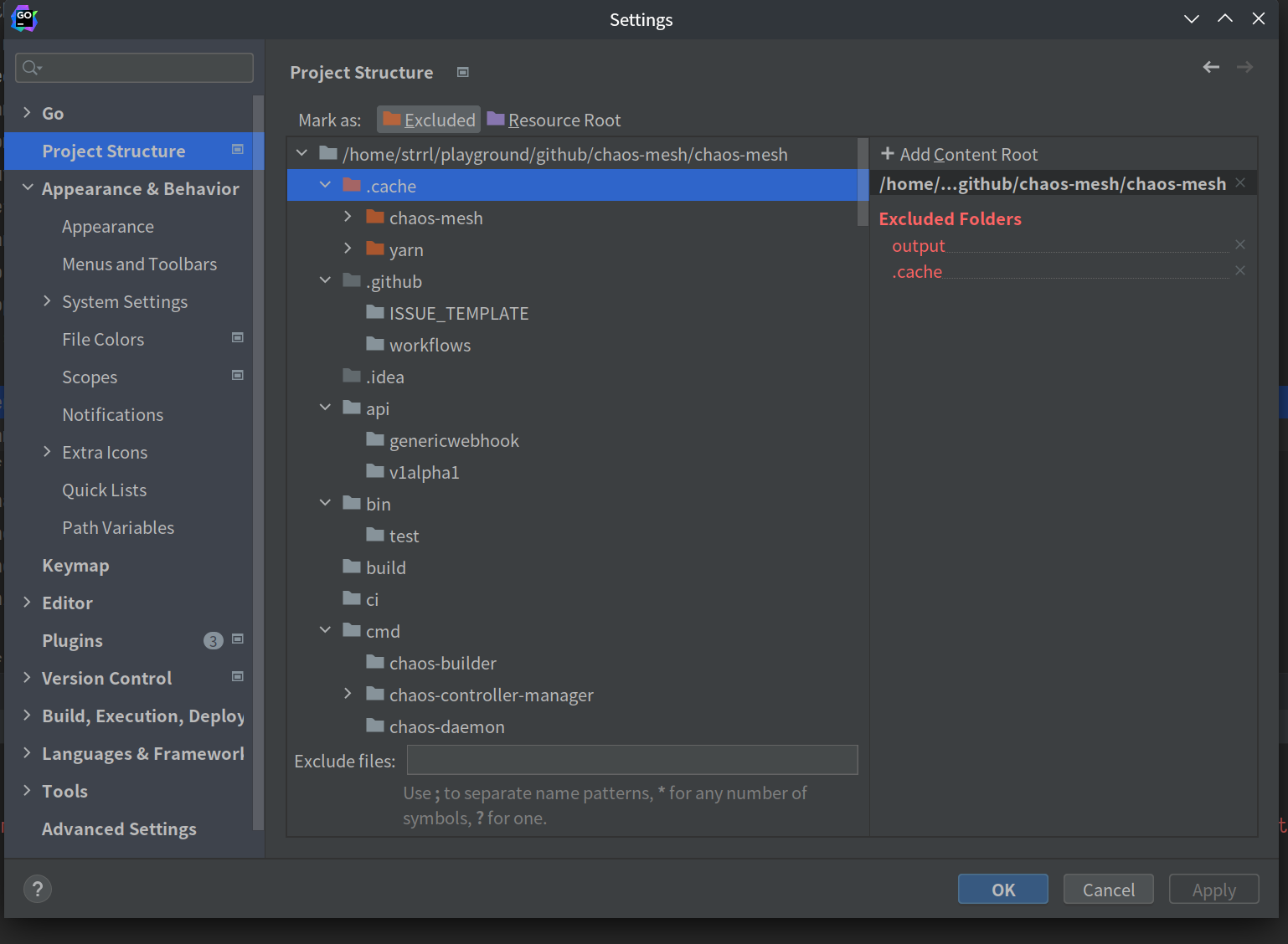 Problem caused by GO_BUILD_CACHE · Issue #3686 · chaos-mesh/chaos-mesh · GitHub