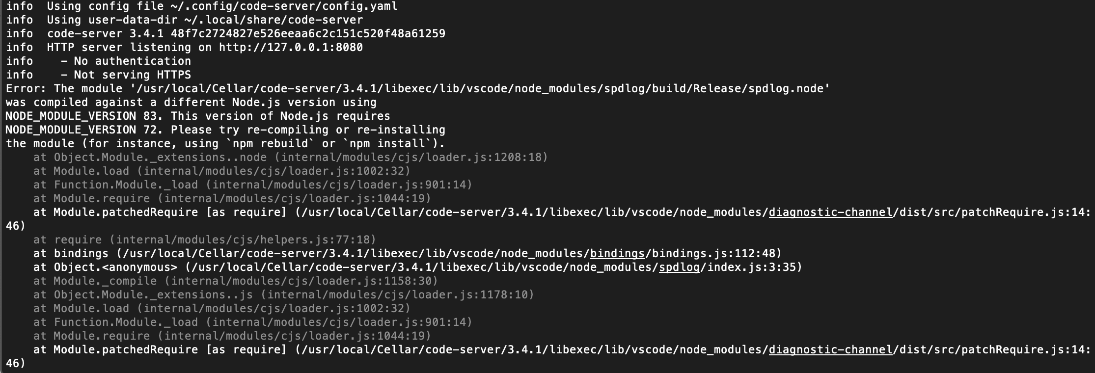 Document what can cause NODE_MODULE_VERSION errors · Issue #1794 ...