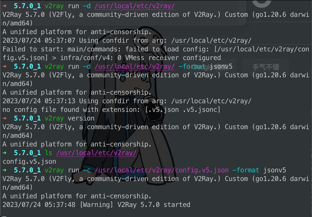 jsonv5 is nearly unusable for homebrew installed v2ray · Issue #2620 ...