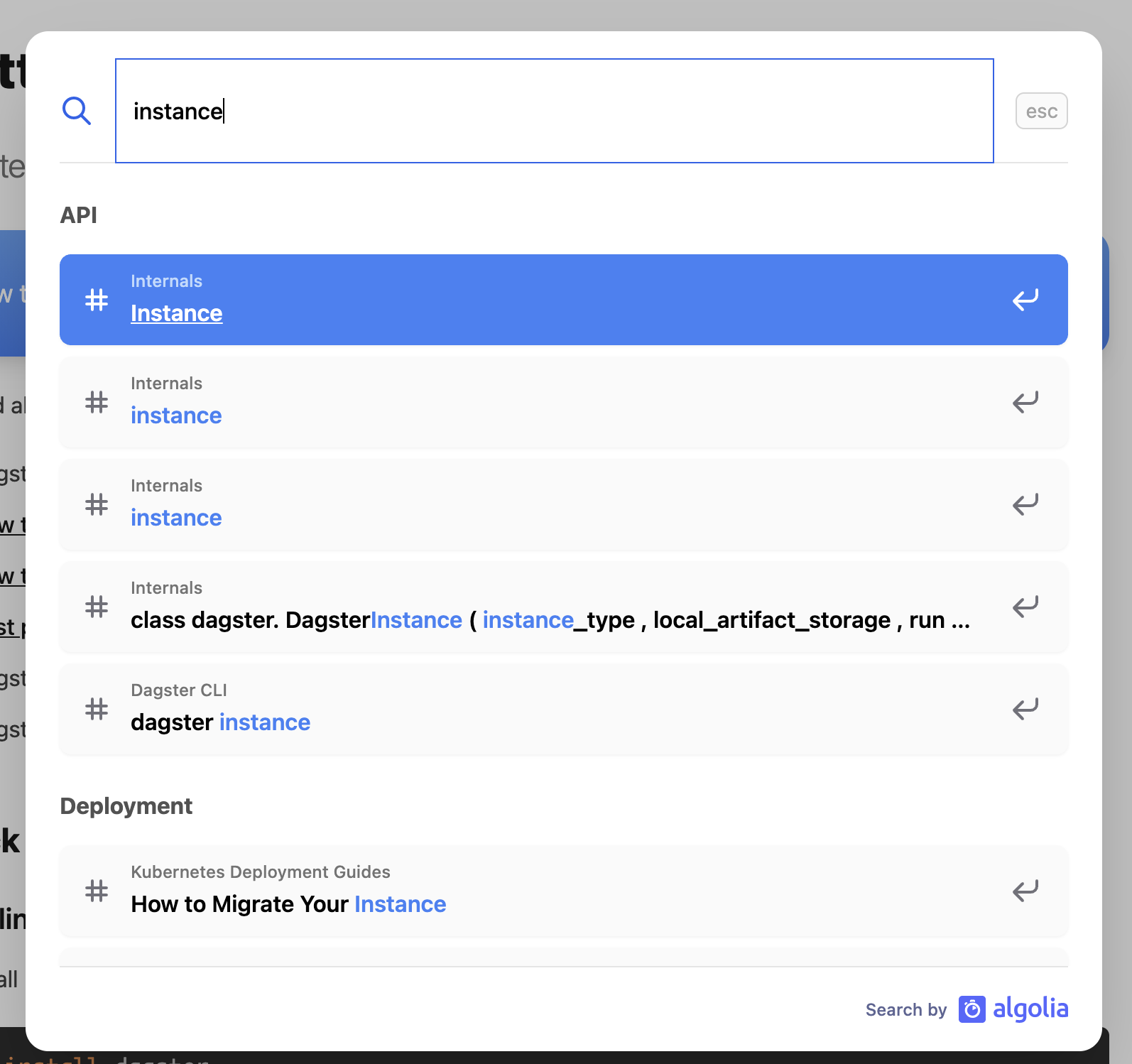 [docs] - search for “instance” has no useful api docs hits · Issue #4012 · dagster-io/dagster ...