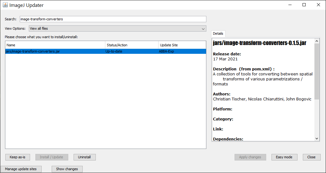 Affine Registration runtime error · Issue #113 · BIOP/ijp-imagetoatlas · GitHub