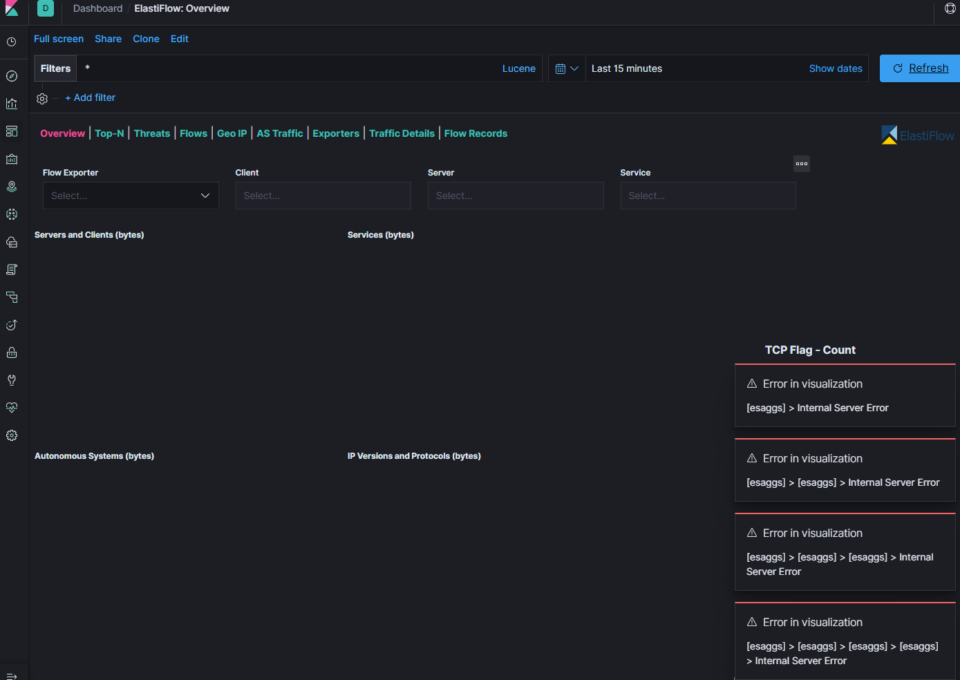 Error in visualisation and Can't (yet) decode flowset id 262 from source id 256 · Issue #365 ...