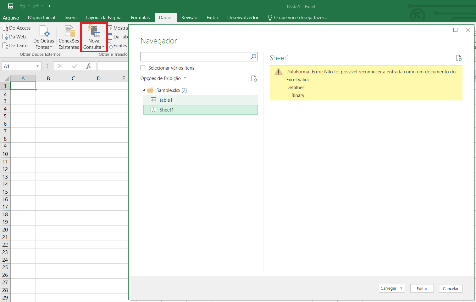 Error importing file with Power Query · Issue #556 · abap2xlsx/abap2xlsx · GitHub