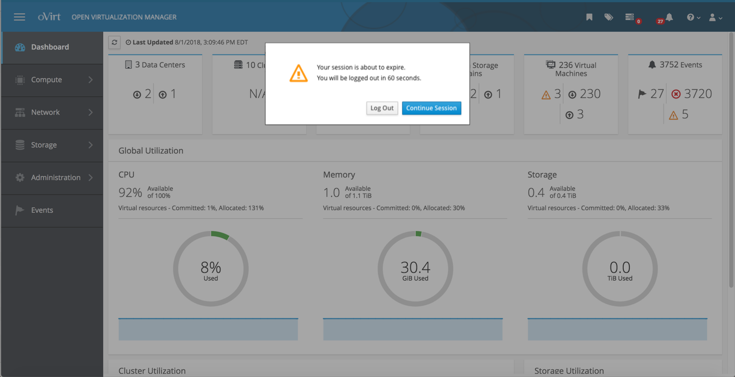 session timeout should follow the patternfly session timeout pattern · Issue #598 · oVirt/ovirt ...
