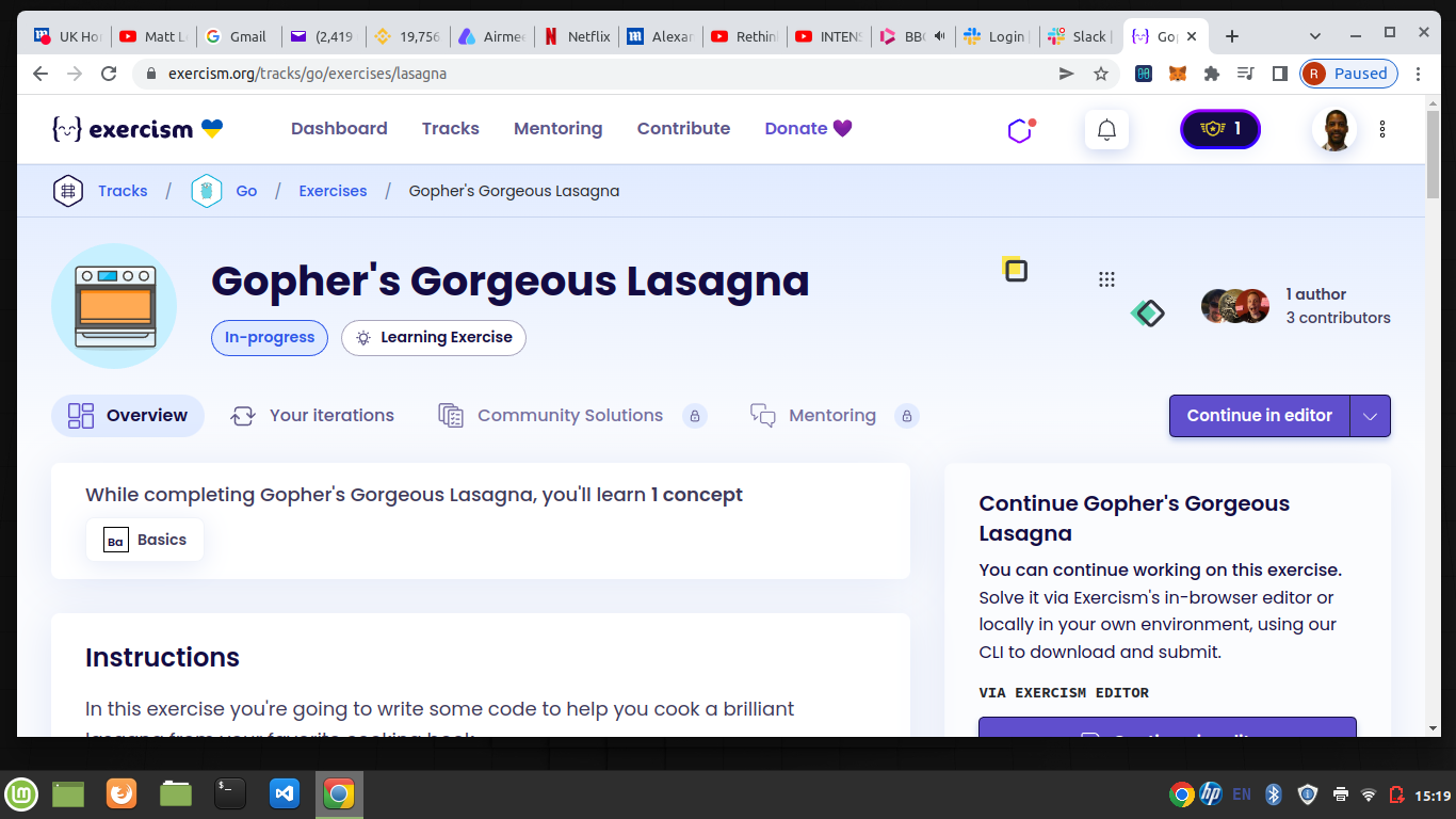 Solutions in Gophers Gorgeous Lasagna · Issue #6428 · exercism/exercism ...