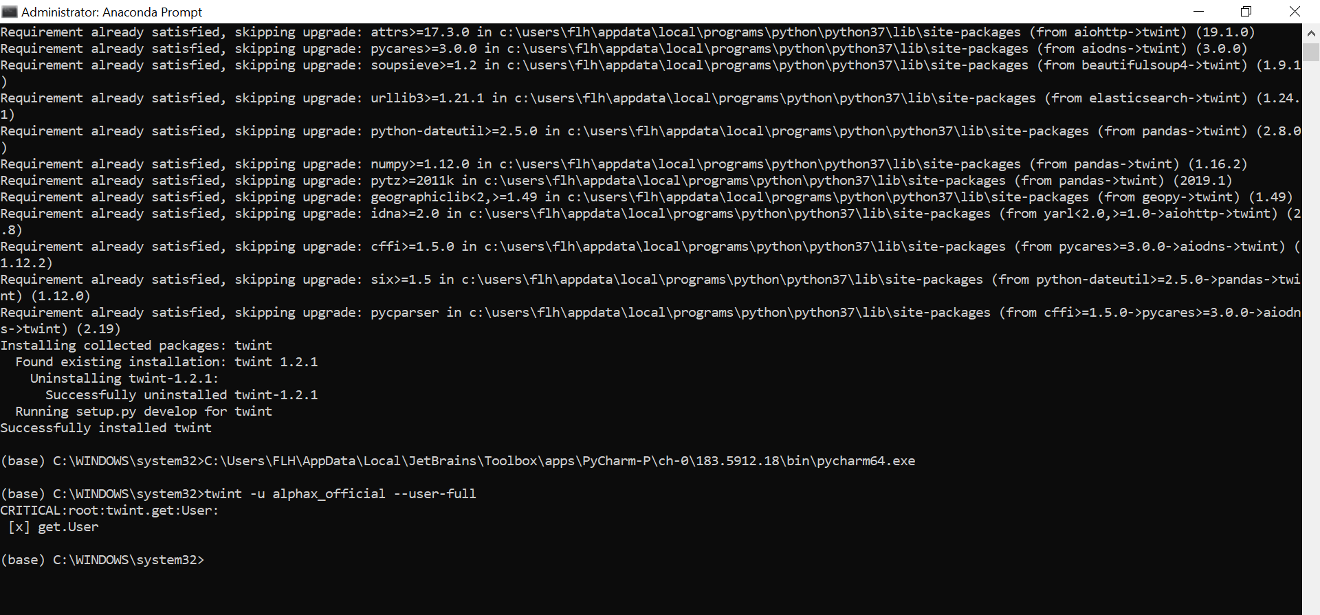 User bio is no more returned, 'NoneType' object is not subscriptable [x] get.User · Issue #326 ...