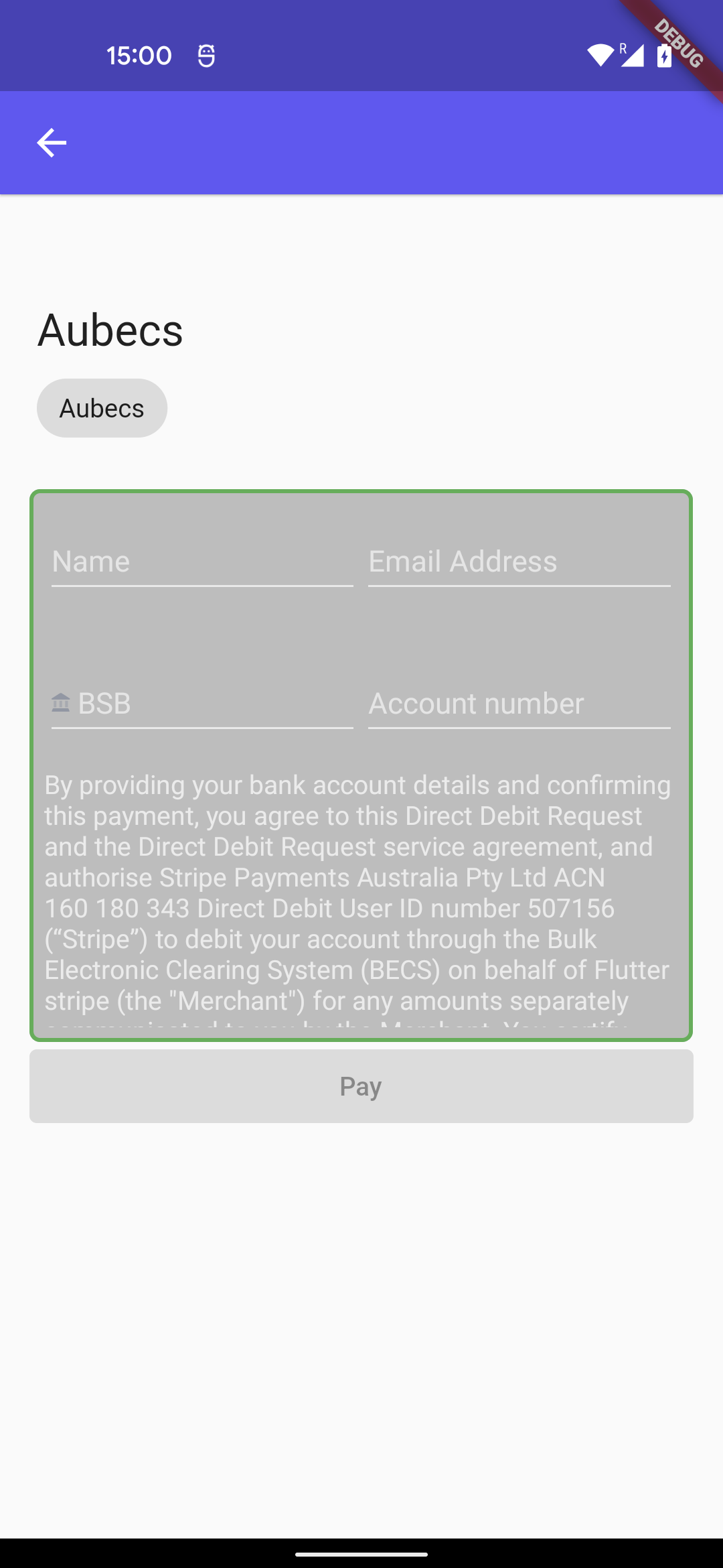 Big difference AUBECS form android and iOS · Issue #743 · stripe/stripe-react-native · GitHub
