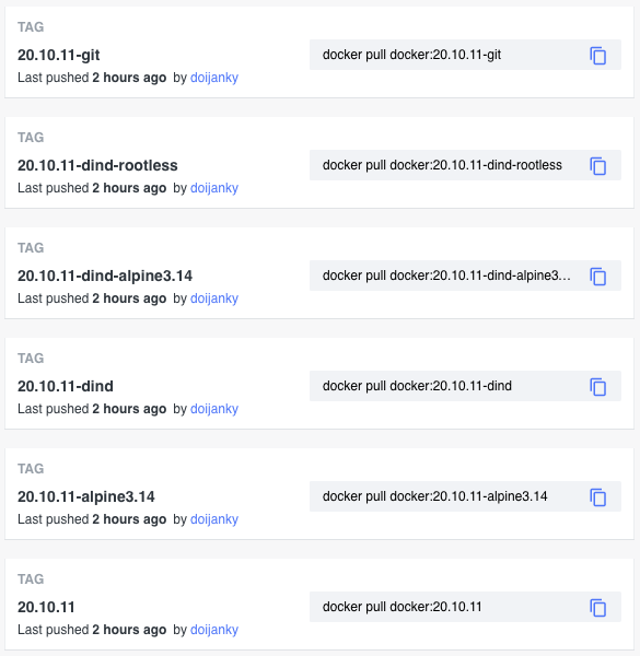 No matching manifest for os/arch in the manifest list entries for 20.10.11* tags · Issue #337 ...