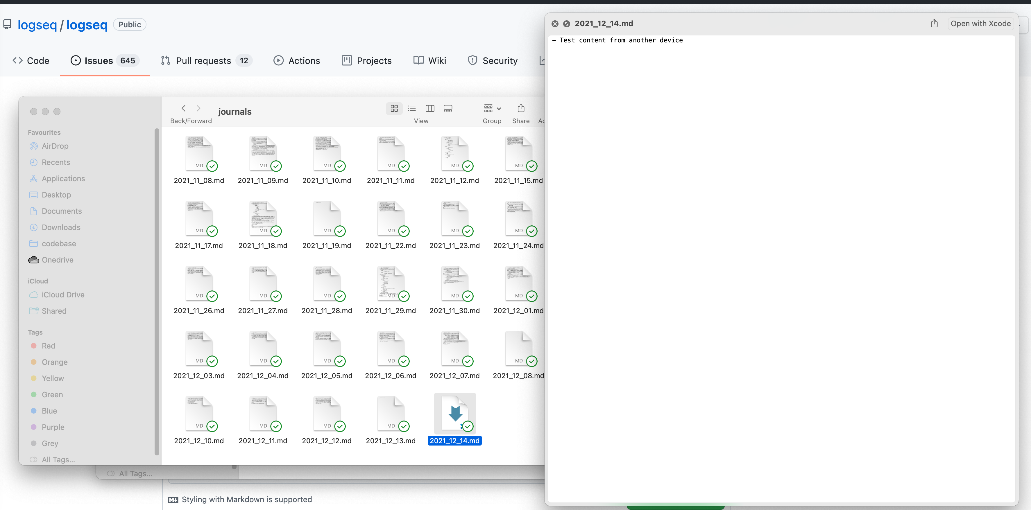 Today's journal page (created on another device) doesn't show up · Issue #3460 · logseq/logseq ...