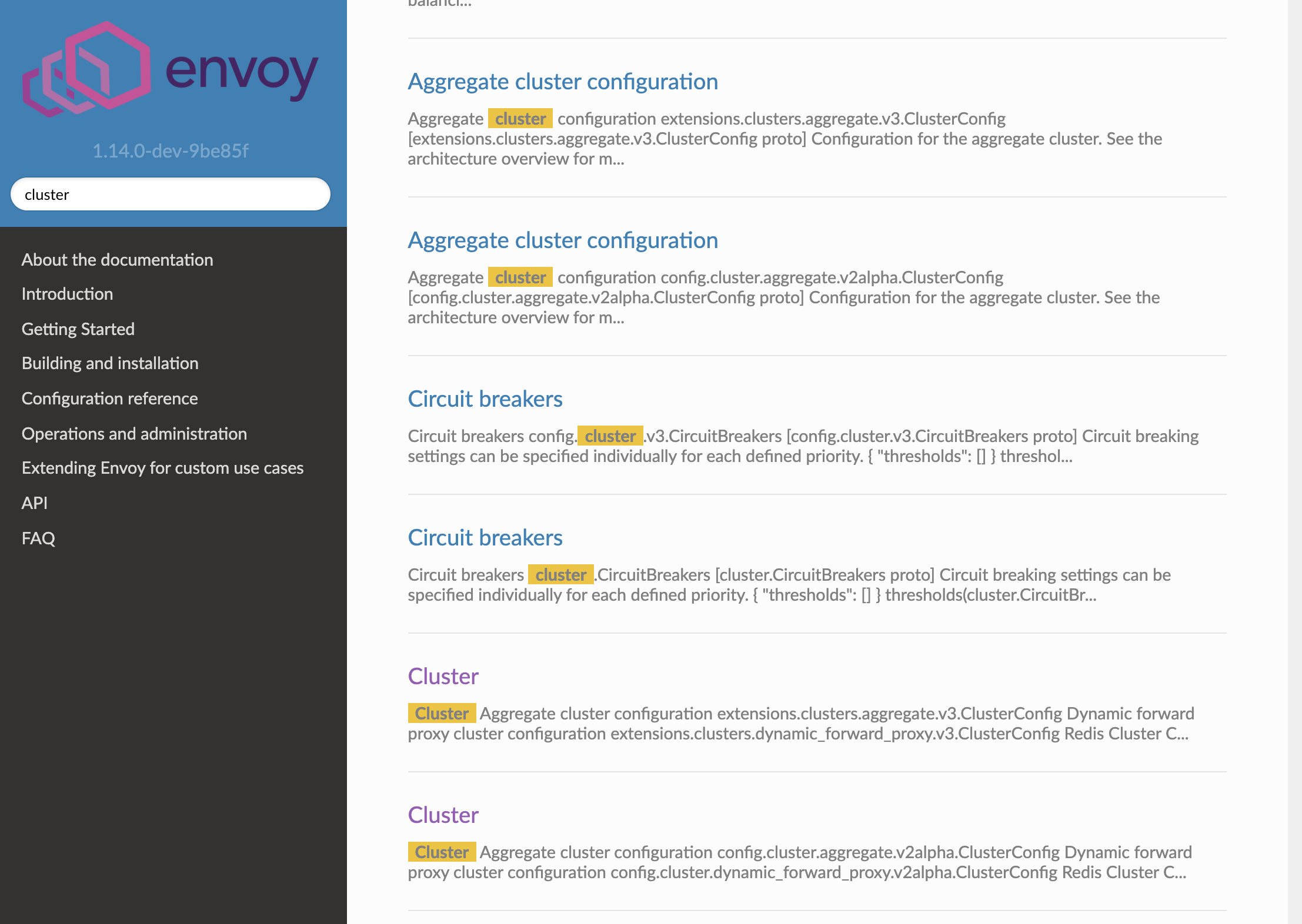 Better Handle V2v3 Split In Docs Search · Issue 10311 · Envoyproxy