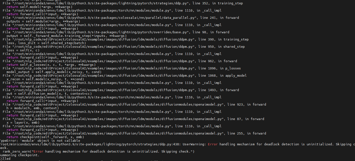 Bug Unable To Use Unet Checkpoint Activation When Training Exampleimagesdiffusion · Issue 9852