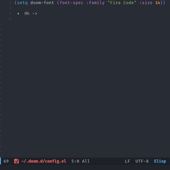 Wrong ligature symbols when using pretty-code module · Issue #797 · doomemacs/doomemacs · GitHub